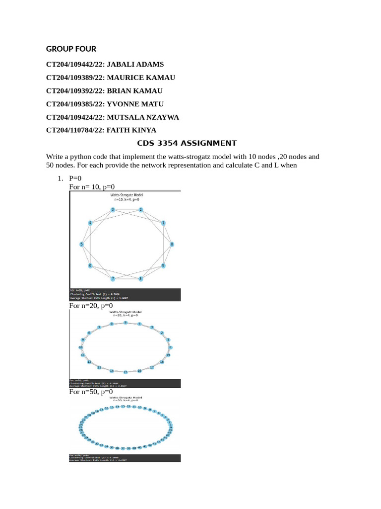 CDS 3354 Assignment | PDF
