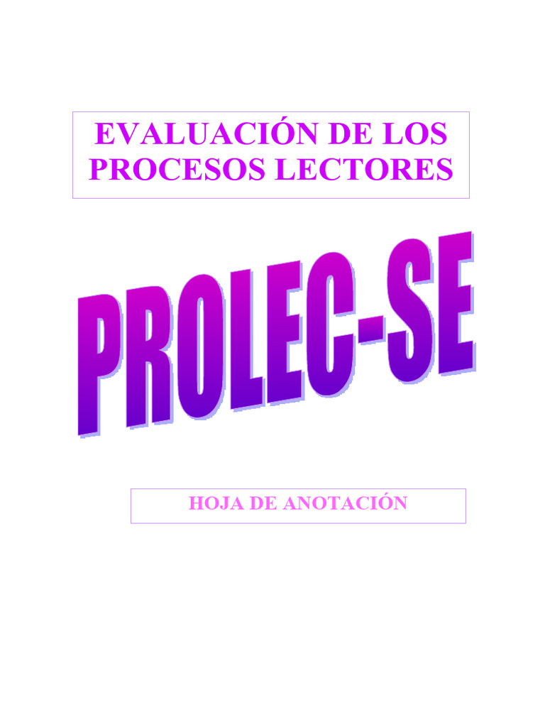 PROLEC-SE Hoja Anotaciones | PDF | esquimal | Australia