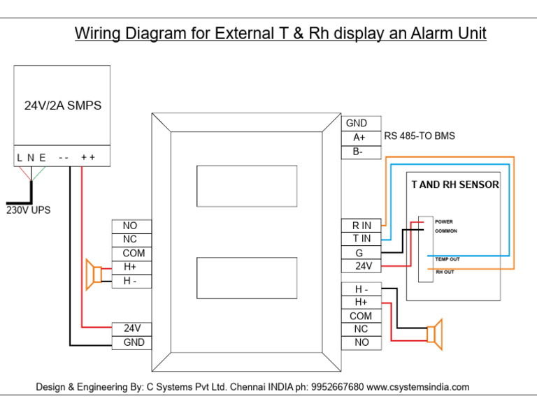 T & RH Sensor Wiring Diagram | PDF