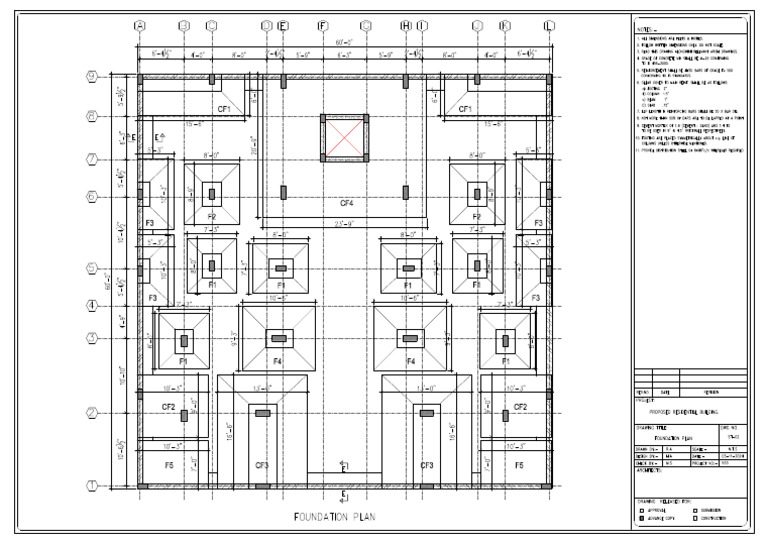 PG - Foundation Plan-1 | PDF