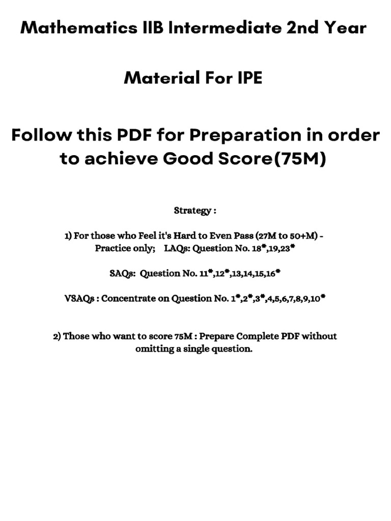 Math IIB | PDF