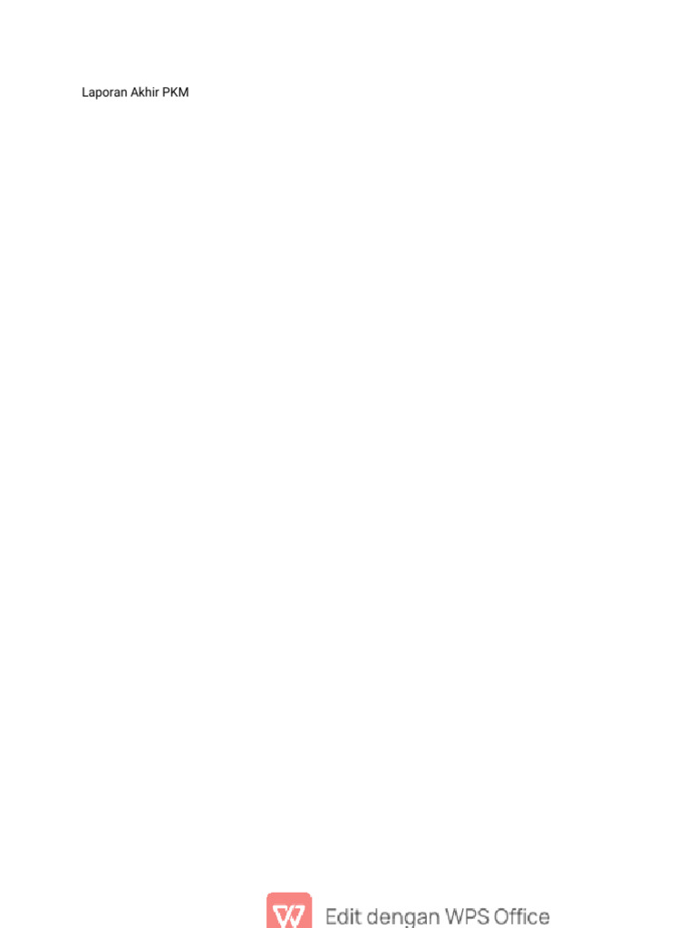 LAPORAN AKHIR P-WPS Office | PDF