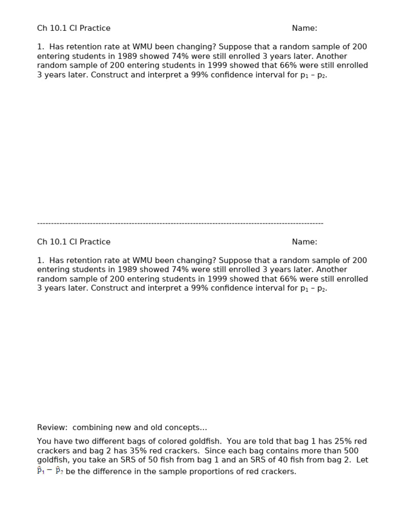 1 - CH 10.1 Ci Practice | PDF
