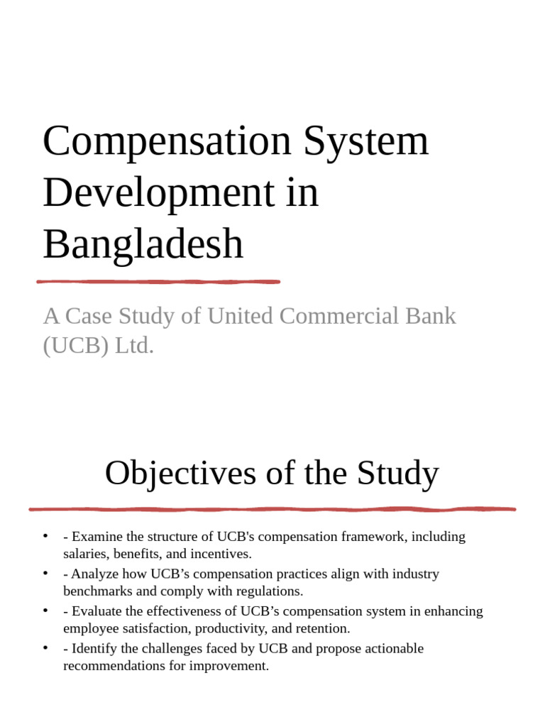 UCB Compensation System With Methodology Presentation | PDF | Employee Retention | Incentive