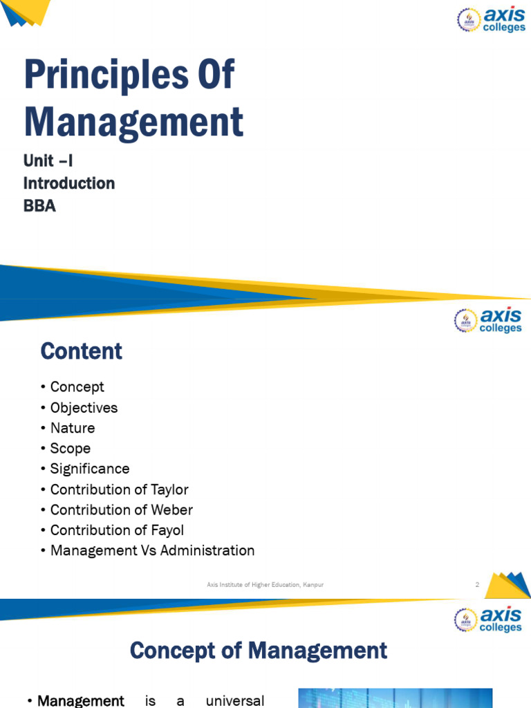 Principles of Management Overview | PDF | Bureaucracy | Employment