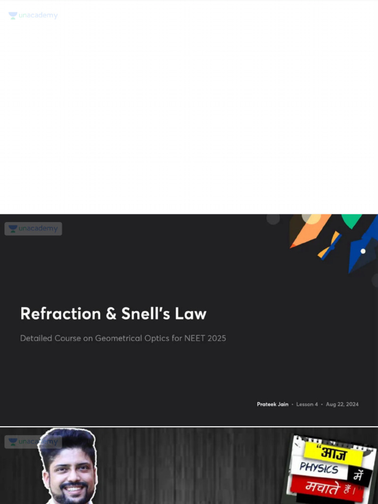 Refraction Snells Law With Anno | PDF