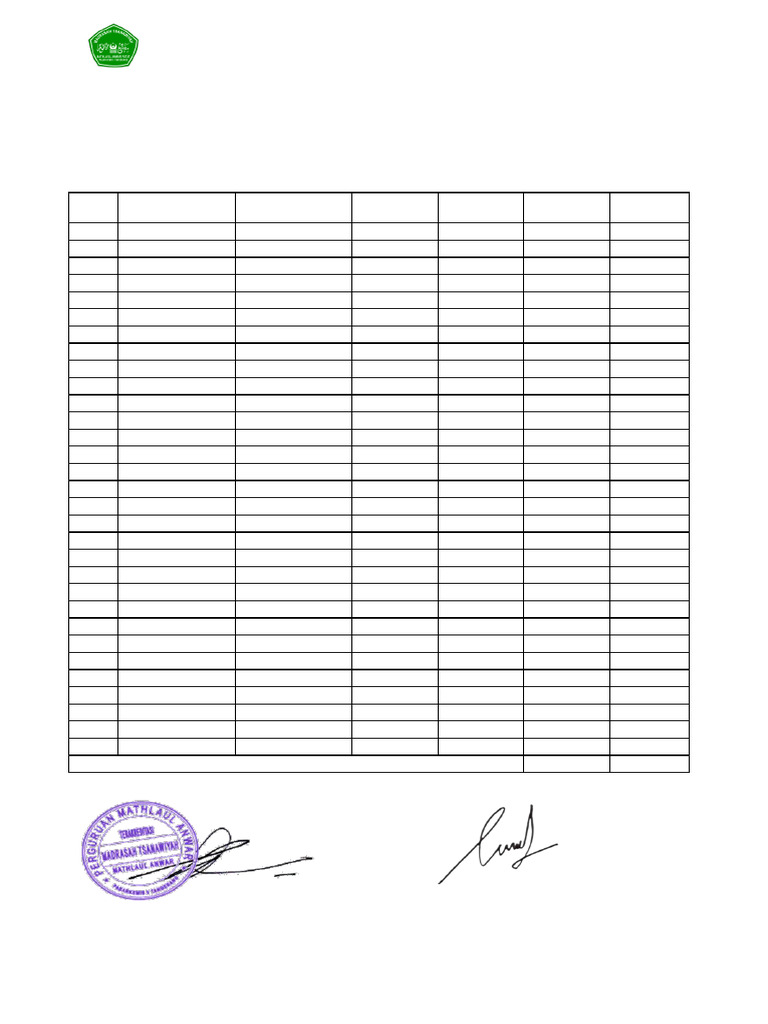 Template Upload Absen EMIS-Edo | PDF