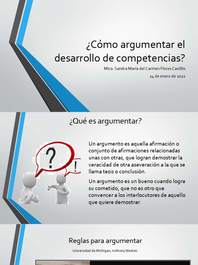 Argumentar Desarrollo de Competencias | PDF | Argumento | Epistemología