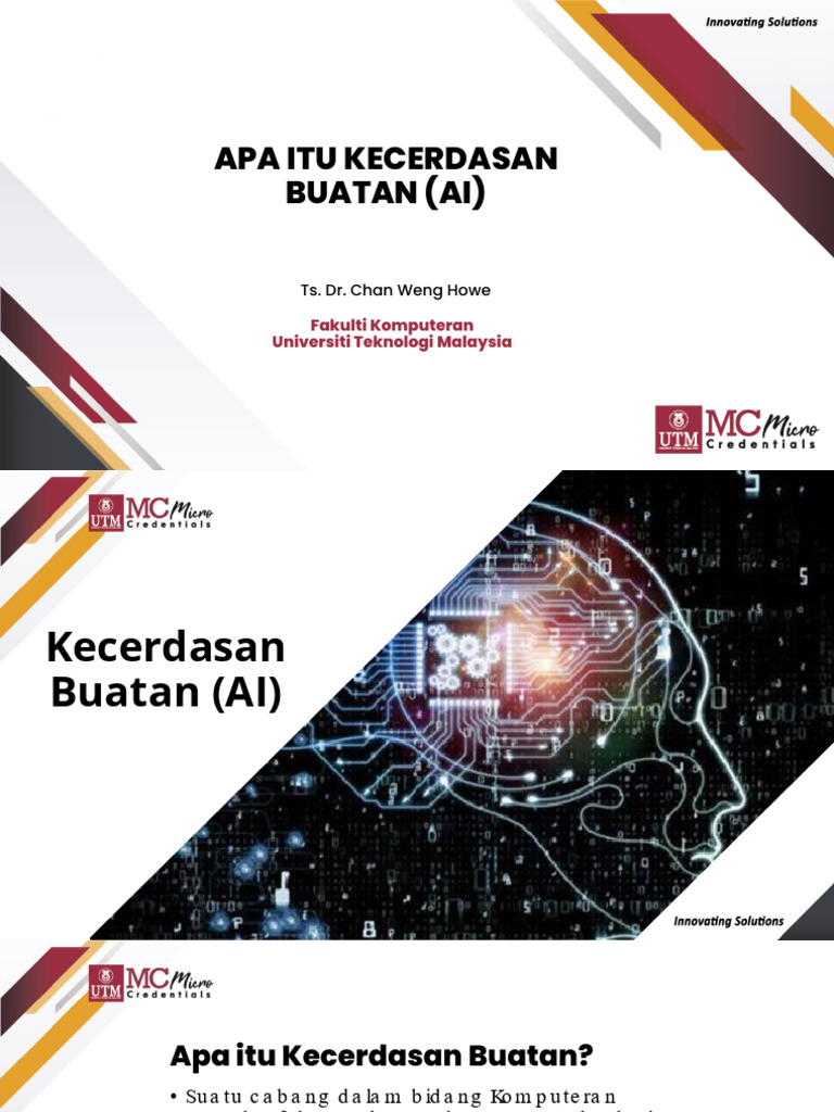 UTM-MC Notes (Modul-Apa Itu AI) 3 | PDF