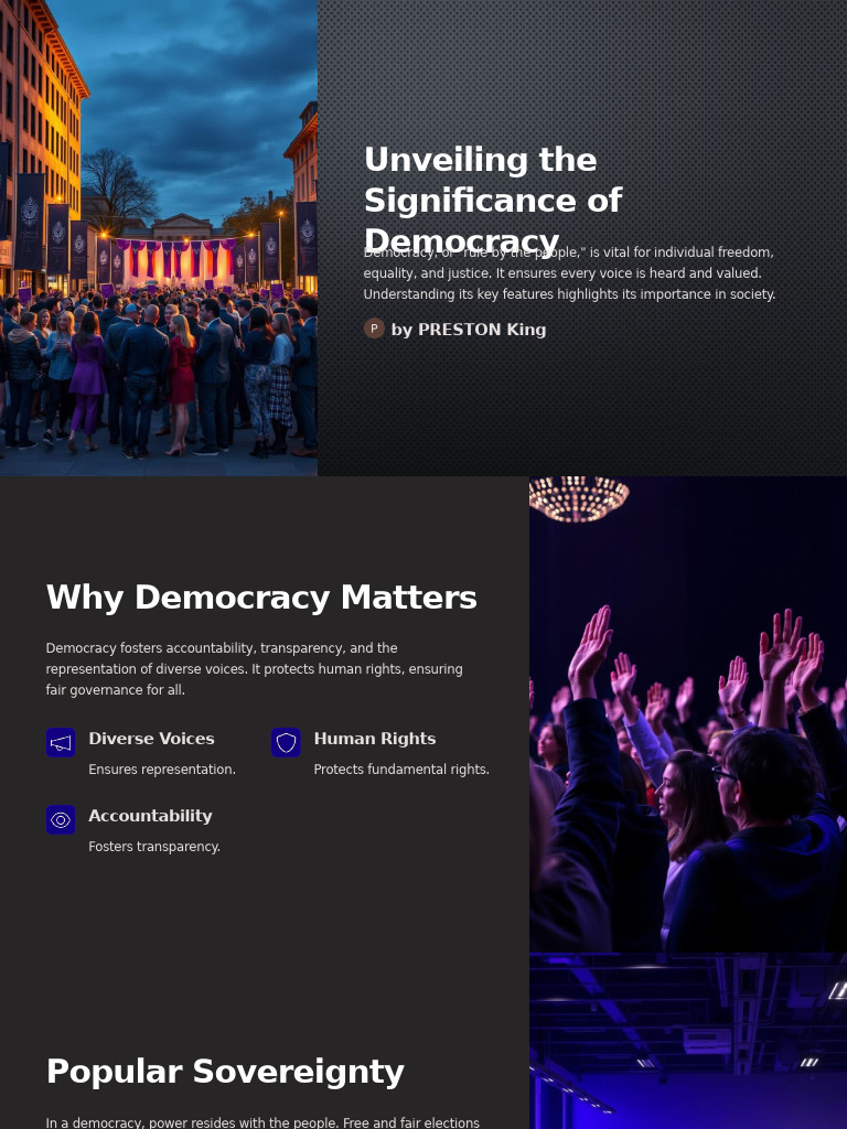 Unveiling The Significance of Democracy | PDF | Democracy | Political ...