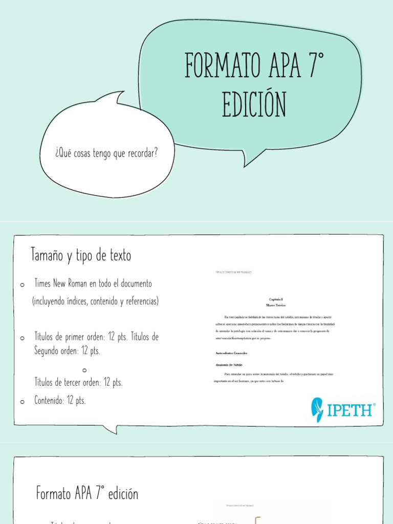 Formato APA 7: Títulos e Índices | PDF | Estilo apa