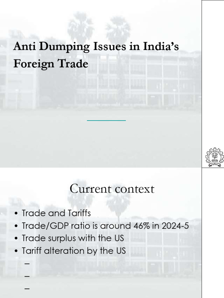 KN EC411 25 7.4 AntiDumping | PDF | Dumping (Pricing Policy) | Monopoly