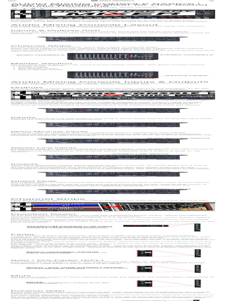 AUDIO MIXING CONSOLE BASICS How to Operate a Mixer for Live Sound & Studio Recording – Audio ...