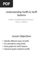 FET T2 Week 2 Grade 10 Mathematical Literacy Tariffs - Tariff Systems ...
