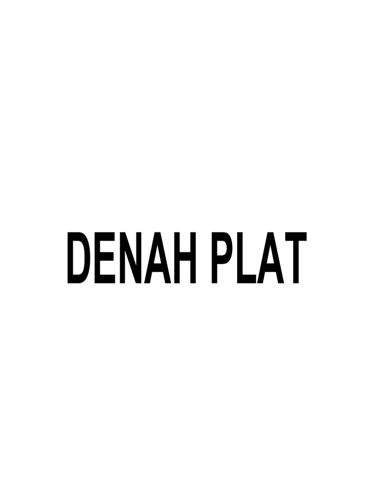INK - Denah Plat Lantai | PDF