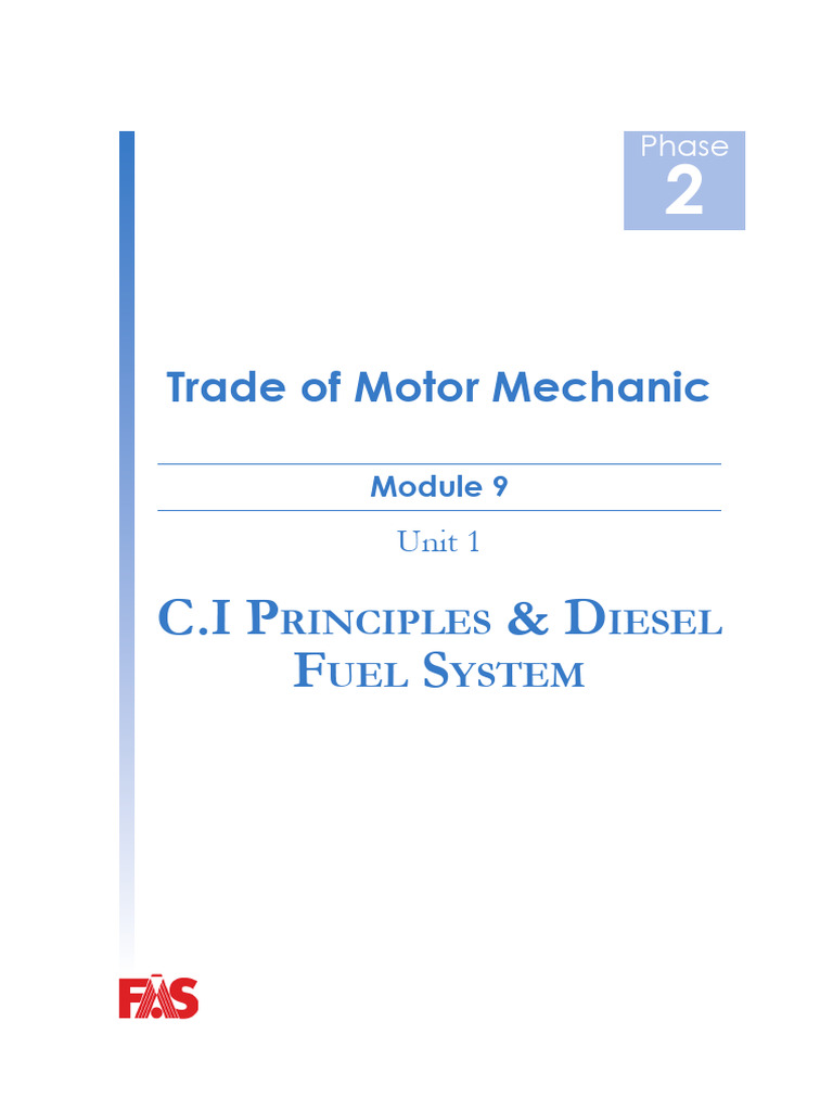 C.I Principle & Diesel Fuel Systems | PDF | Diesel Engine | Internal Combustion Engine