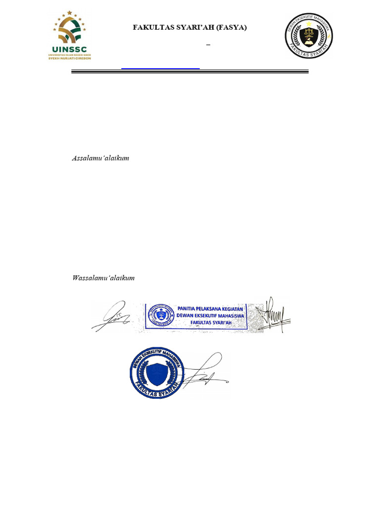 012.02 Undangan Demisioner | PDF