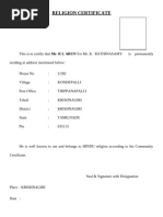 Identification Certificate Template | PDF