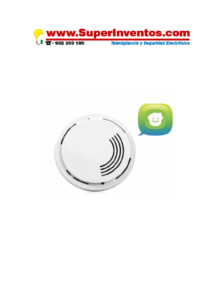 s111175 Sensor Humos Inalambrico Alarma Aurora | PDF | Electricidad