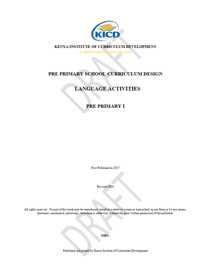 PP1 Language Activities | PDF | Learning | Literacy