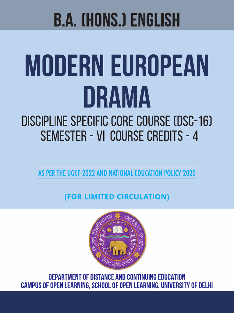 Modern European Drama | PDF | Henrik Ibsen | Realism (Arts)