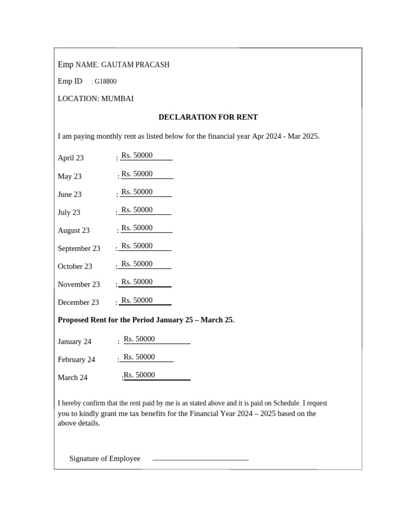 02 Annexure II Self Declaration (2) (AutoRecovered) | PDF