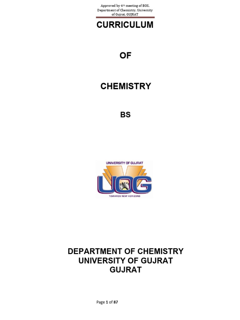 Chemistry Curriculum Overview | PDF | Chemical Bond | Chemical Equilibrium
