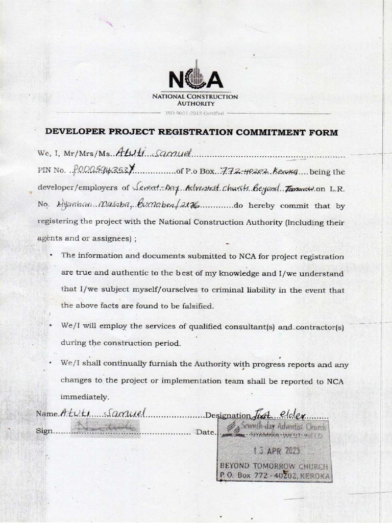 Client Commitment | PDF