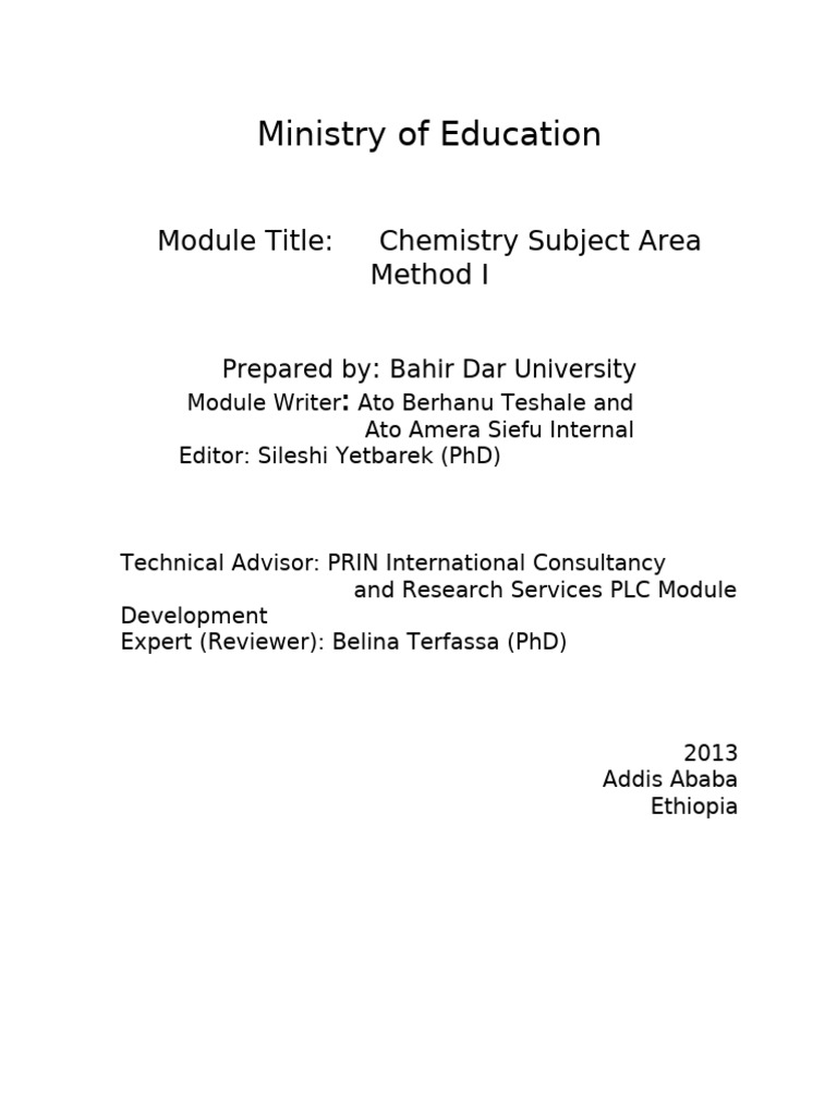 Modern Chemistry Teaching Methods | PDF | Chemistry | Science