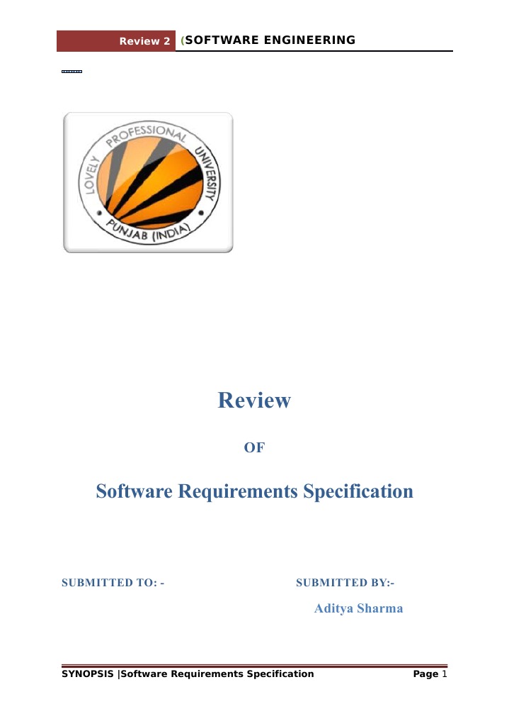 Review: Software Requirements Specification | PDF | Specification (Technical Standard) | System