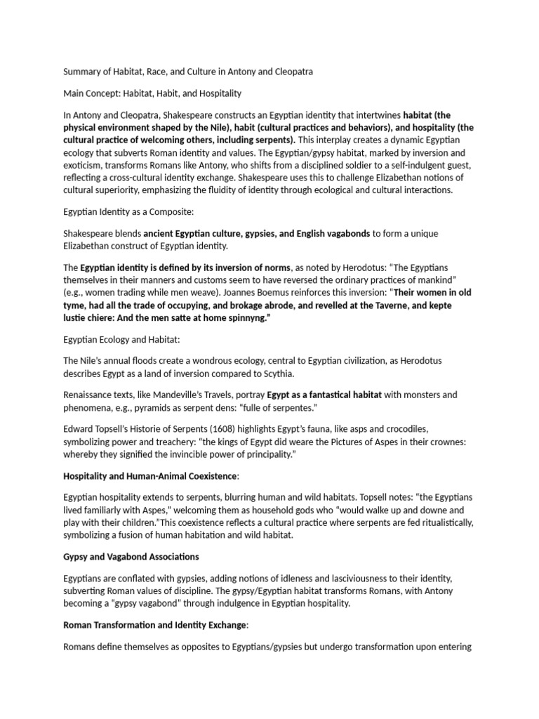 Othello Post Structuralism | PDF | Cleopatra | Mark Antony