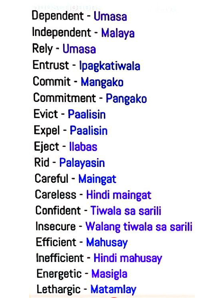 English Tagalog | PDF