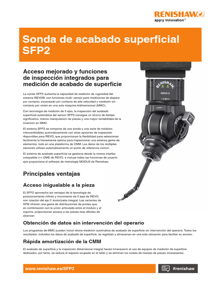 Flyer H-1000-2286 SFP2 Surface Finish Probe Es | PDF