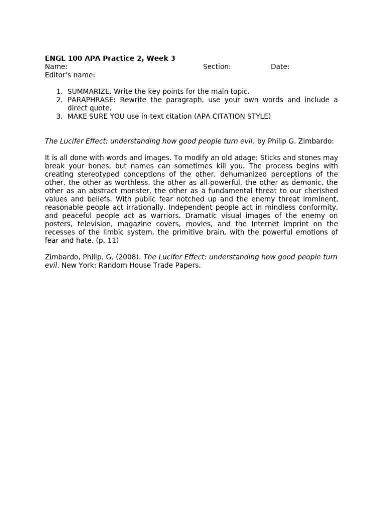 APA Practice 2 Week 3 | PDF