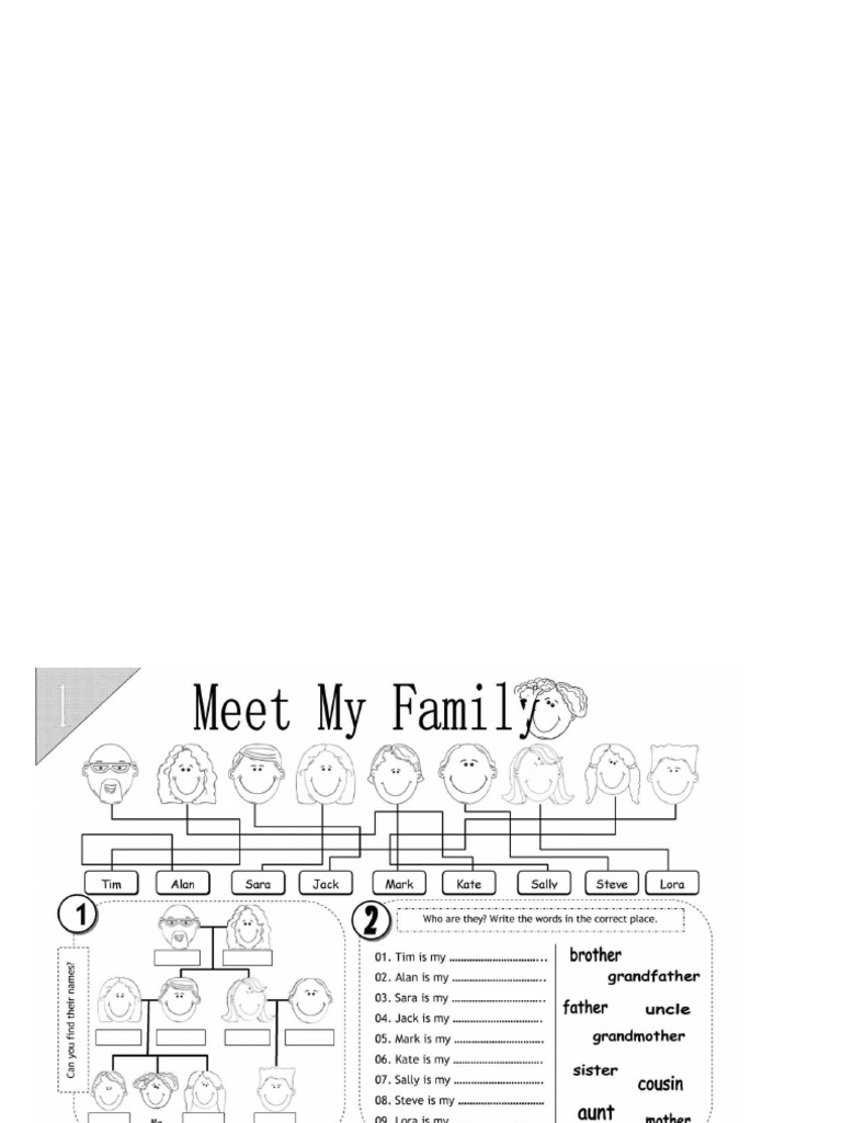 Family Worksheet | PDF