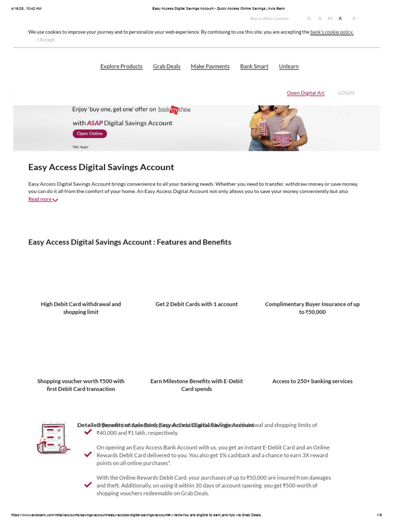 Easy Access Digital Savings Account Guide | PDF | Banks | Credit Card