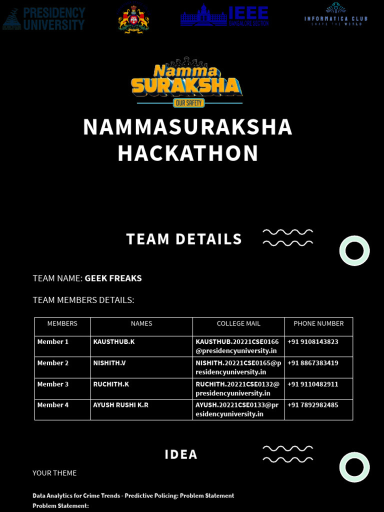 NSH-Geek Freaks Idea Submission | PDF | Artificial Intelligence | Intelligence (AI) & Semantics