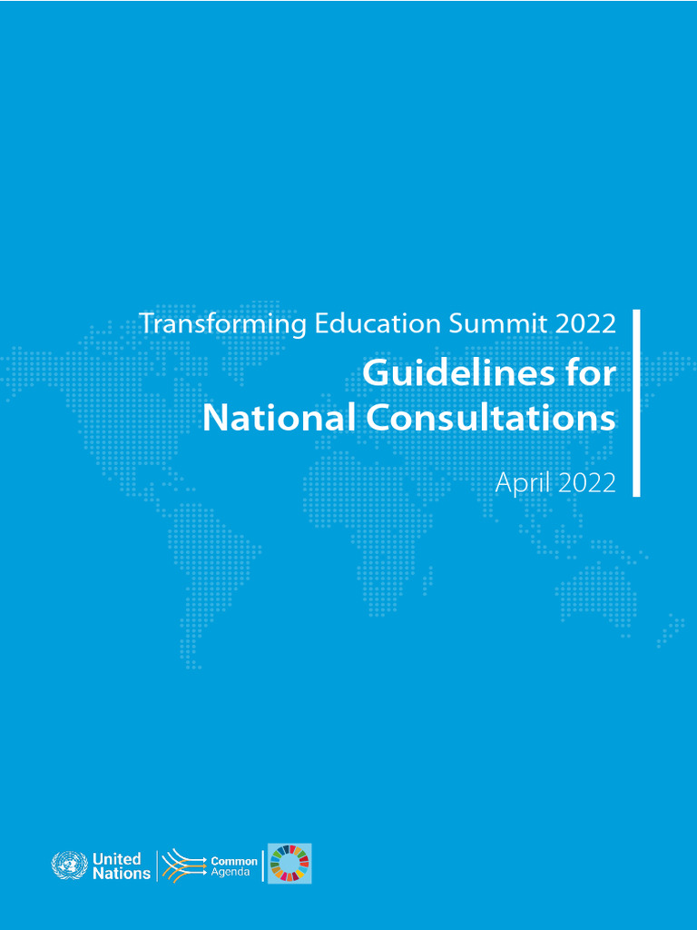 22-191 annex - TES_Guidelines for National Consultations | PDF | Public ...