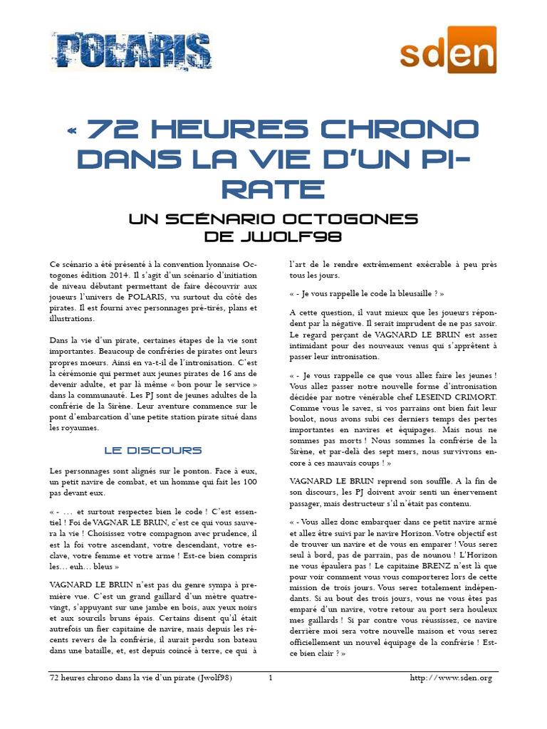 72 heures dans la vie d'un pirate | PDF | Transport fluvial et maritime ...