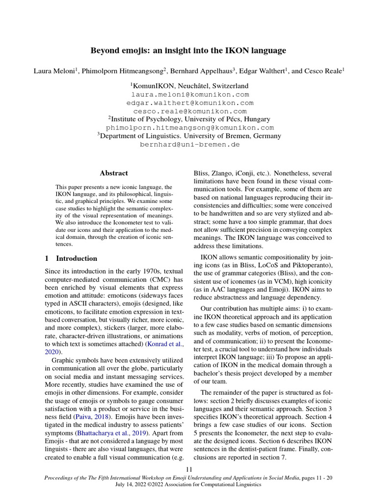 Beyond emojis- an insight into the IKON language | PDF | Semantics | Linguistics