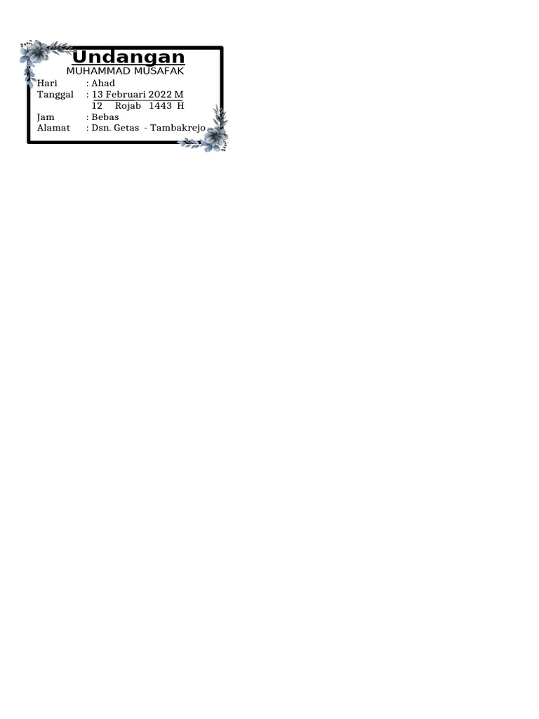 UNDANGAN ROKOK Umik | PDF