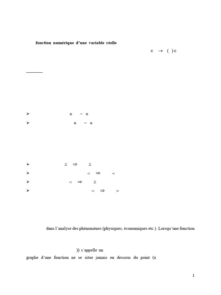 Fonctions réelles : définitions et propriétés | PDF | Polynôme ...