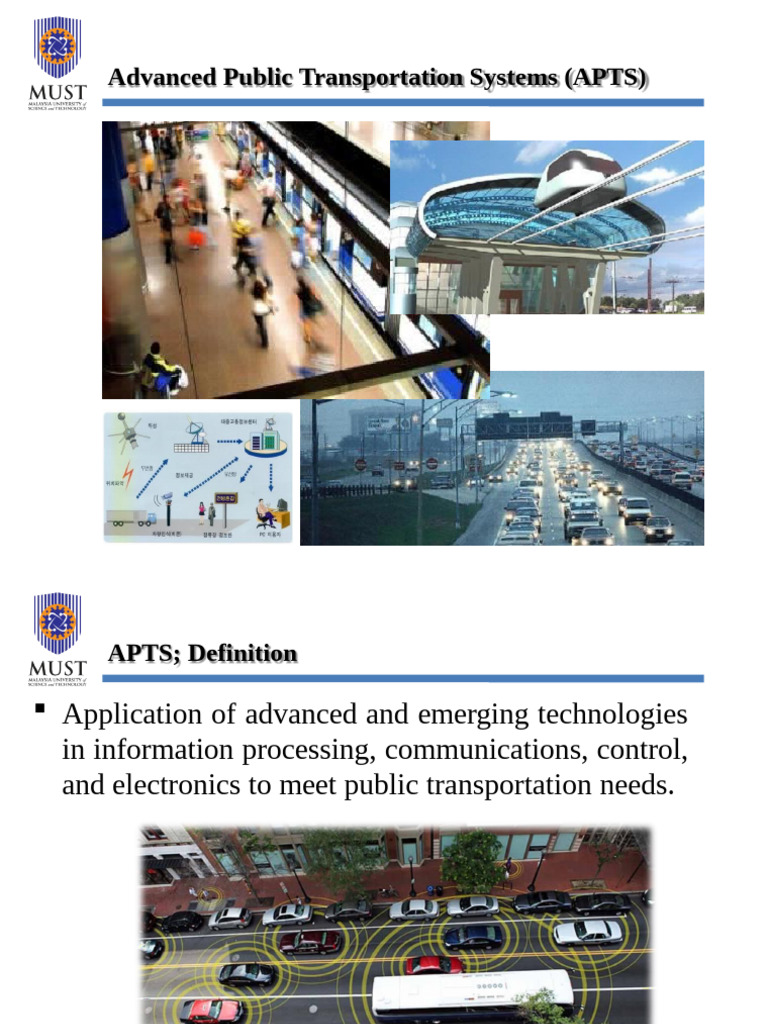 Slides Part 04 - Advanced Public Transportation Systems (APTS) | PDF ...