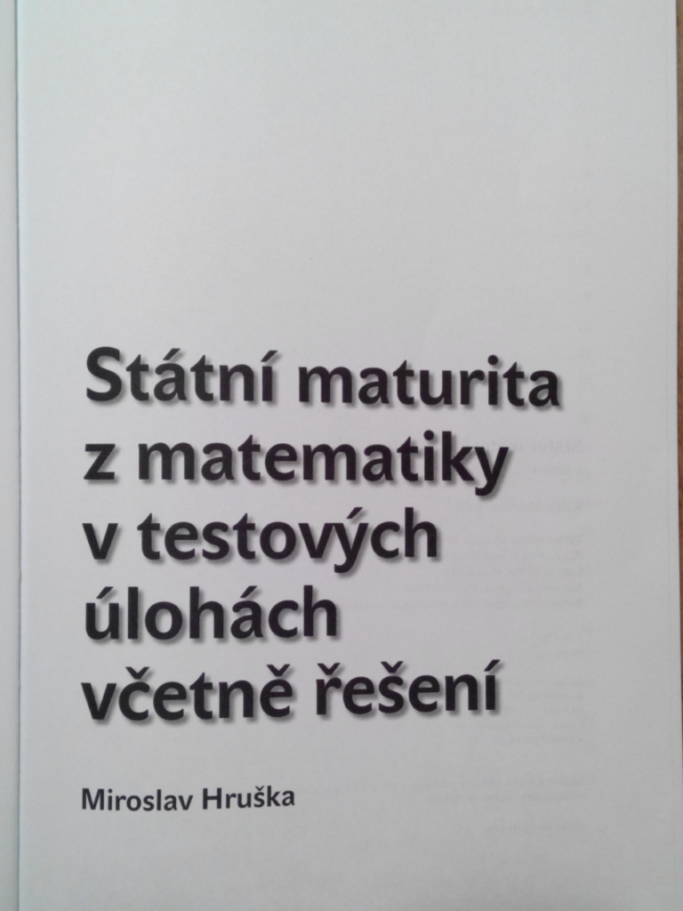 Hruska Statni maturita | PDF