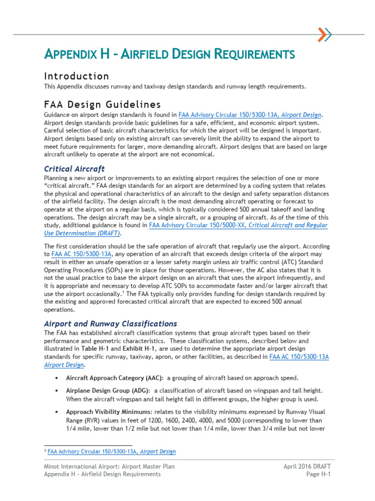 Master Plan Update Appendix H PDF | PDF | Airport | Runway
