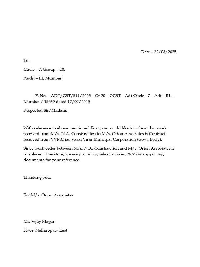 Letter | PDF