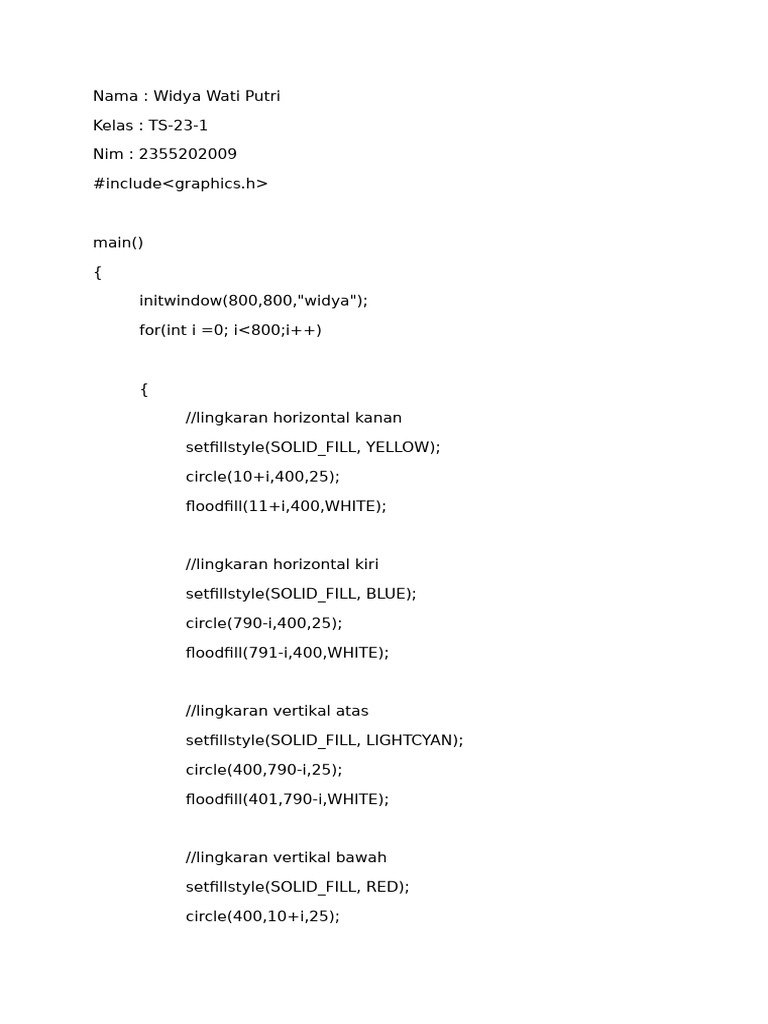 Bola 8 Widya Wato Putri Grafik | PDF