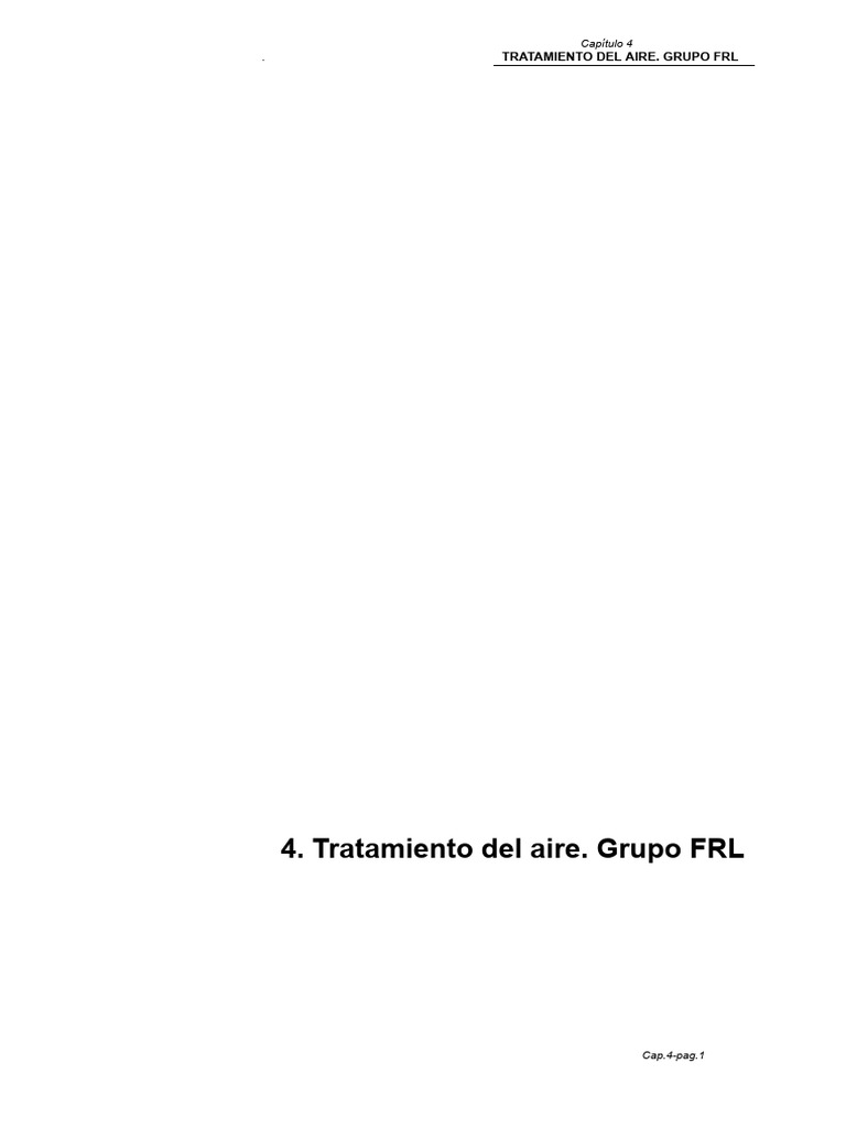 T4. Tratamiento Del Aire, Grupo FRL | PDF | Filtración | Neumática