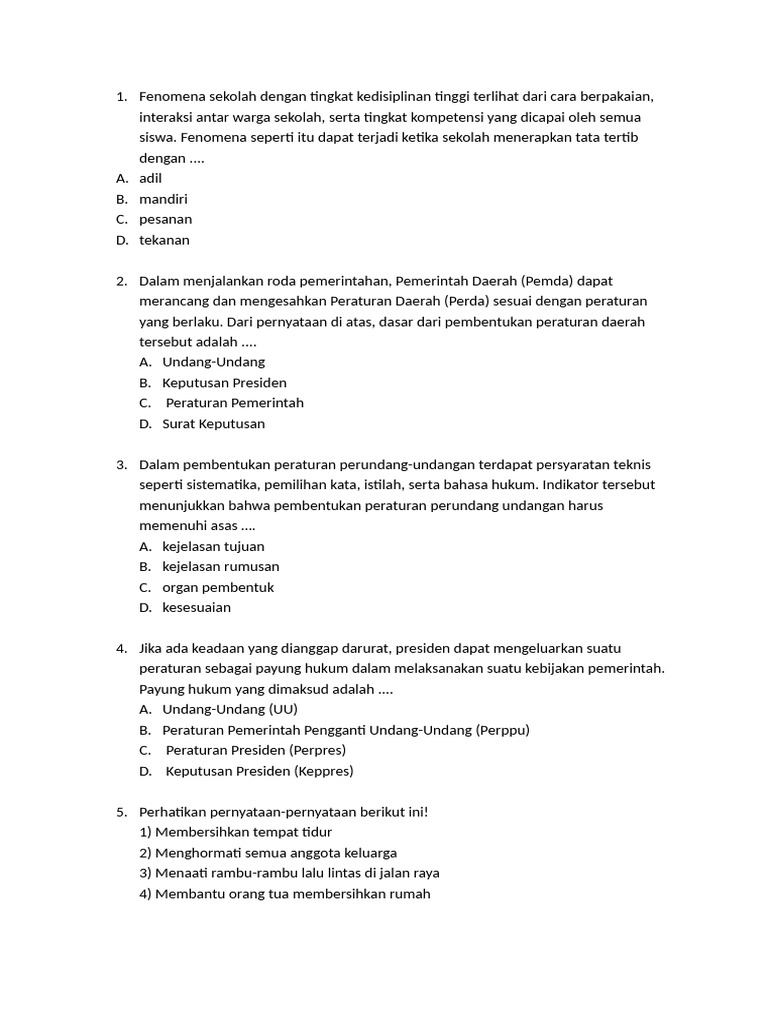 Up Latihan Soal PKN | PDF