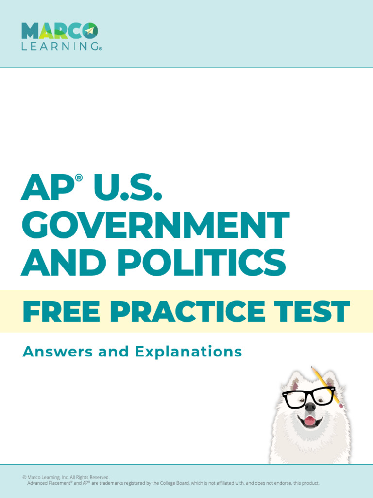 APUSGOV Full Exam Answers | PDF | Separation Of Powers Under The United ...